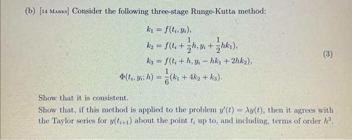 (b) [14 Marкs] Consider the following three-stage | Chegg.com