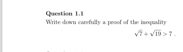 Solved Question 11write Down Carefully A Proof Of The 
