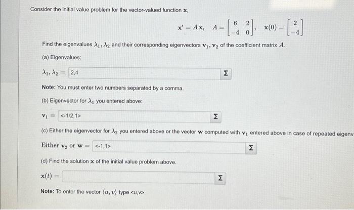 Consider the initial value problem for the | Chegg.com