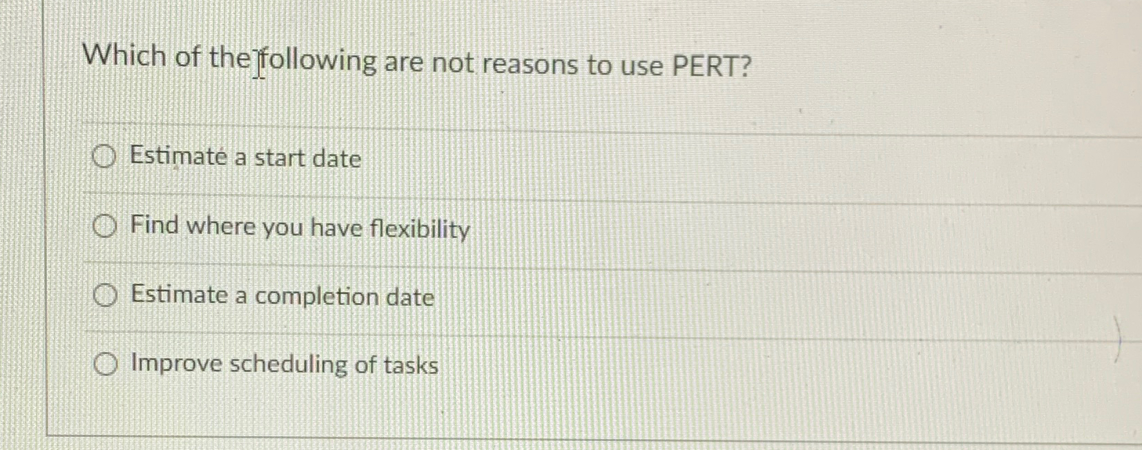 Solved Which of the following are not reasons to use | Chegg.com