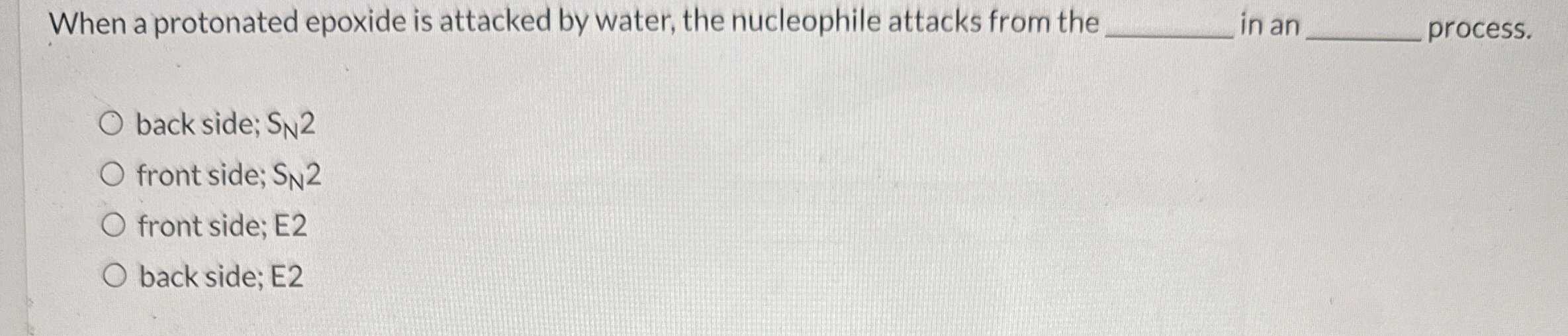 Solved When a protonated epoxide is attacked by water, the | Chegg.com