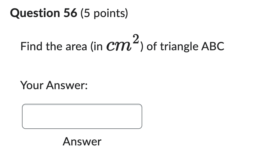 Solved Solve triangle ABC given that:a=7cmb=8cmc=9cmRound to | Chegg.com