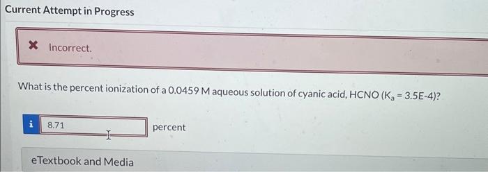 Solved Current Attempt in Progress X Incorrect. What is the | Chegg.com