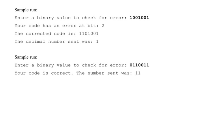 Solved Hamming Code Obiective: After completion of this lah, | Chegg.com