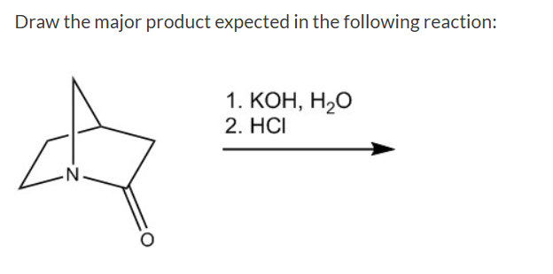 Solved Draw the major product expected in ﻿the following | Chegg.com