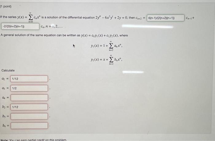 Solved If the series y(x)=∑n=0∞cnxn is a solution of the | Chegg.com Solved If the series y(x)=∑n=0∞cnxn is a solution of the | Chegg.com