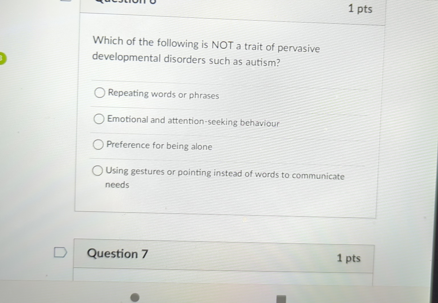Solved 1 ﻿ptsWhich of the following is NOT a trait of | Chegg.com
