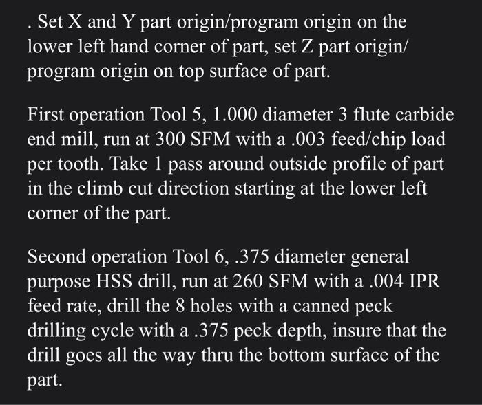 Solved Can someone provide the g and m code manual part | Chegg.com