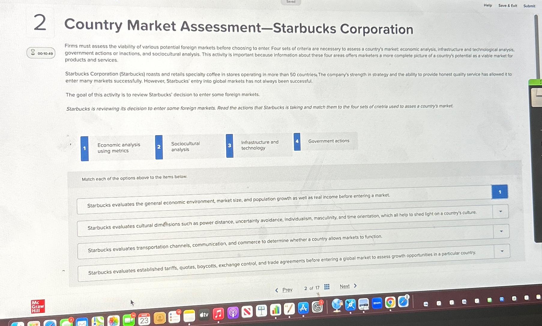 Solved Country Market Assessment-Starbucks Corporation | Chegg.com