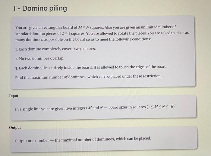 Solved You are given a rectangular board of M×N squares. | Chegg.com