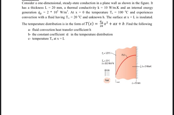 Solved Consider a one-dimensional, steady-state conduction | Chegg.com