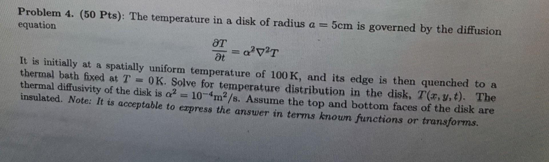 Solved Problem 4. \\( (50 \\mathrm{Pts}) \\) : The | Chegg.com