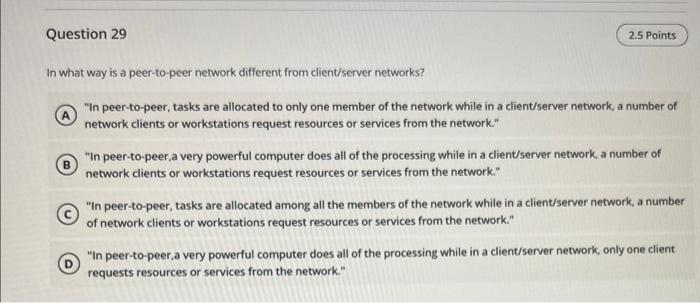 Solved Which of the following is NOT an example of a | Chegg.com