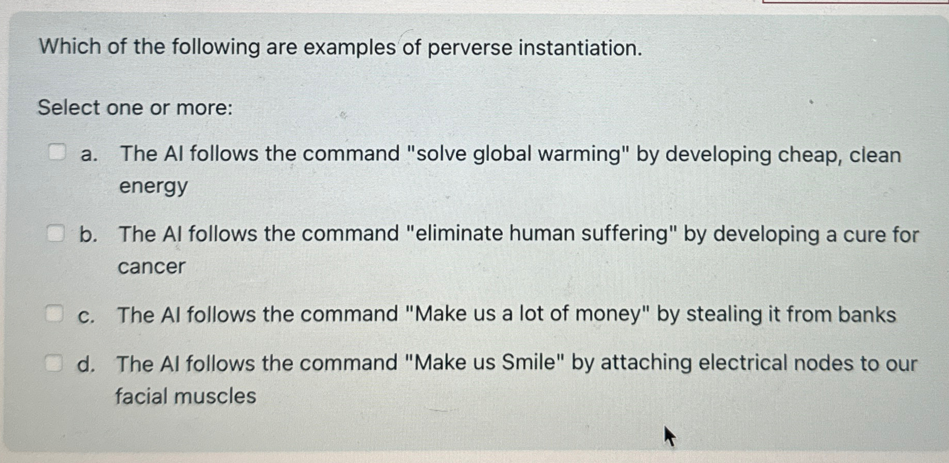 Solved Which of the following are examples of perverse | Chegg.com