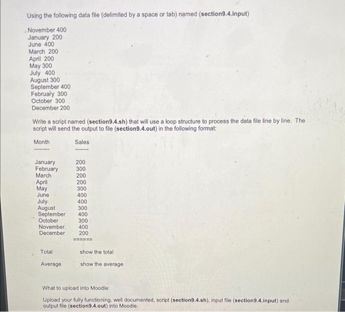 Solved Using the following data file (delimited by a space | Chegg.com