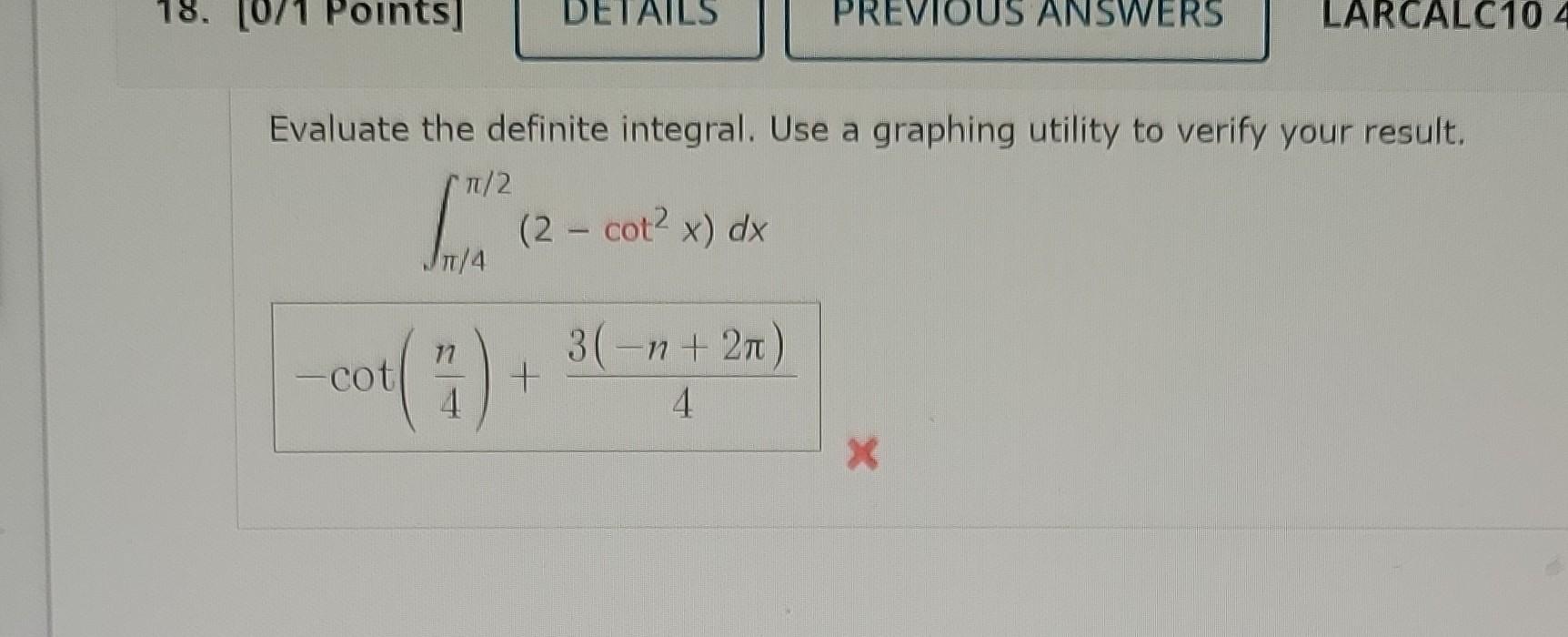 Solved Evaluate the definite integral. Use a graphing | Chegg.com