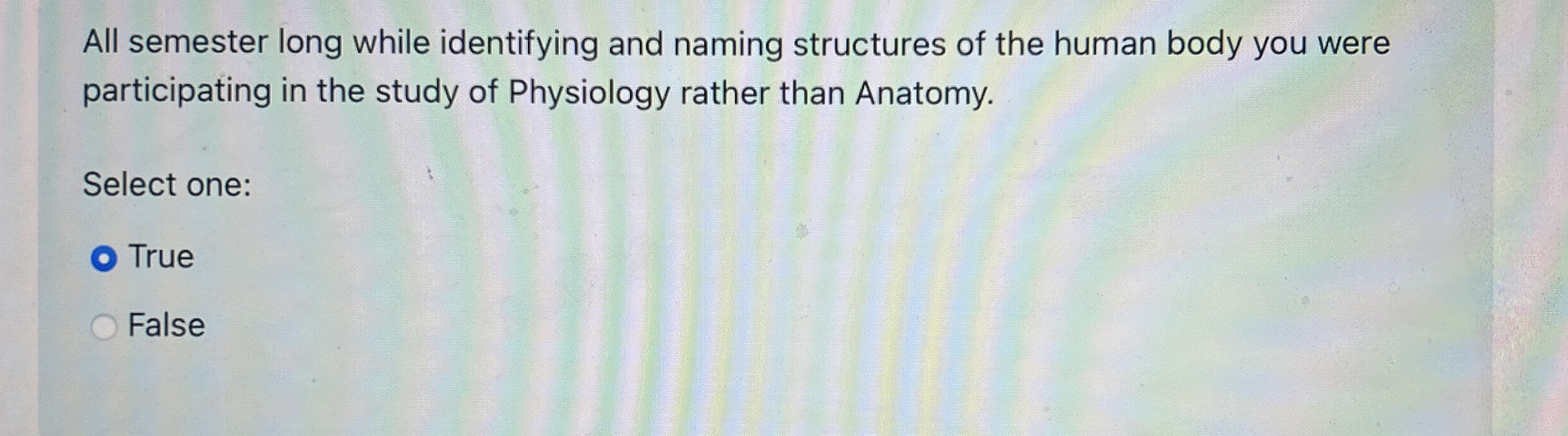 Solved All semester long while identifying and naming | Chegg.com