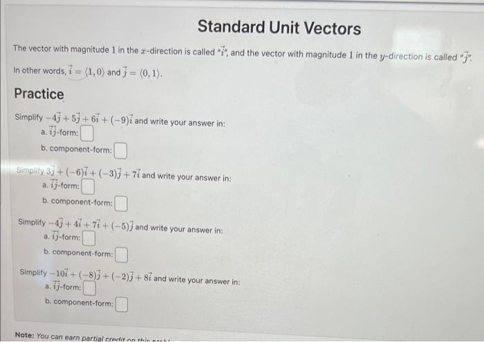 Solved The vector with magnitude 1 in the x-direction is | Chegg.com