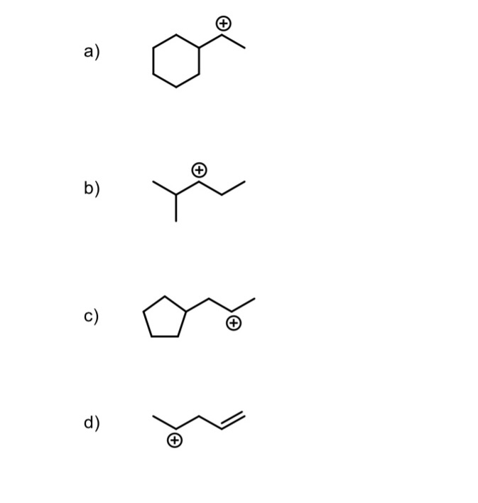 Solved 1.Determine if carbocation rearrangement could take | Chegg.com Solved 1.Determine if carbocation rearrangement could take | Chegg.com