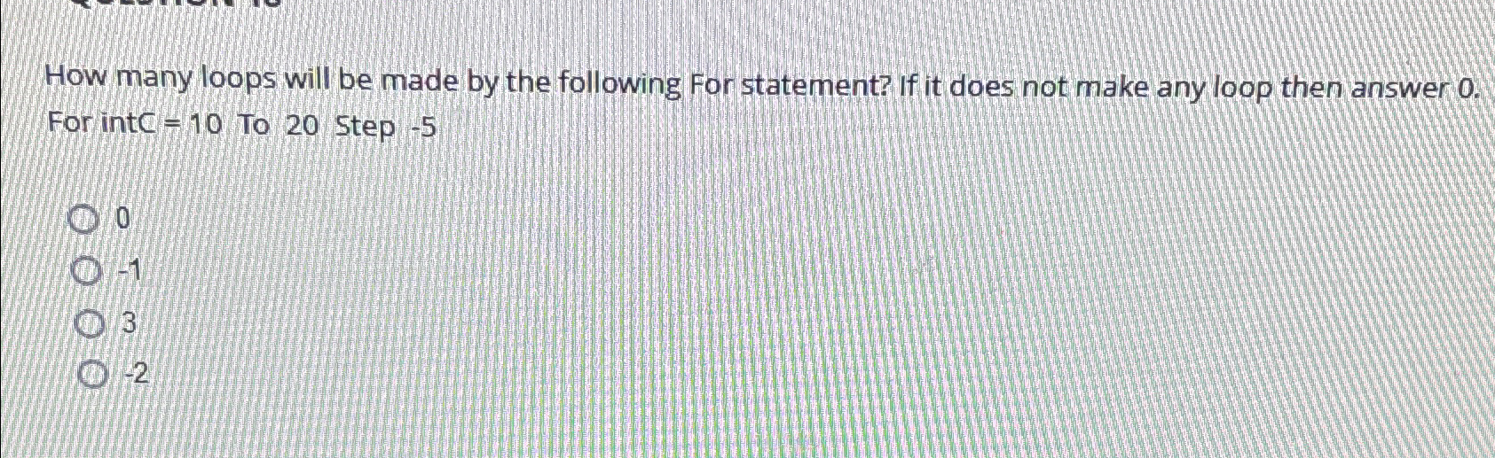 Solved How many loops will be made by the following for | Chegg.com