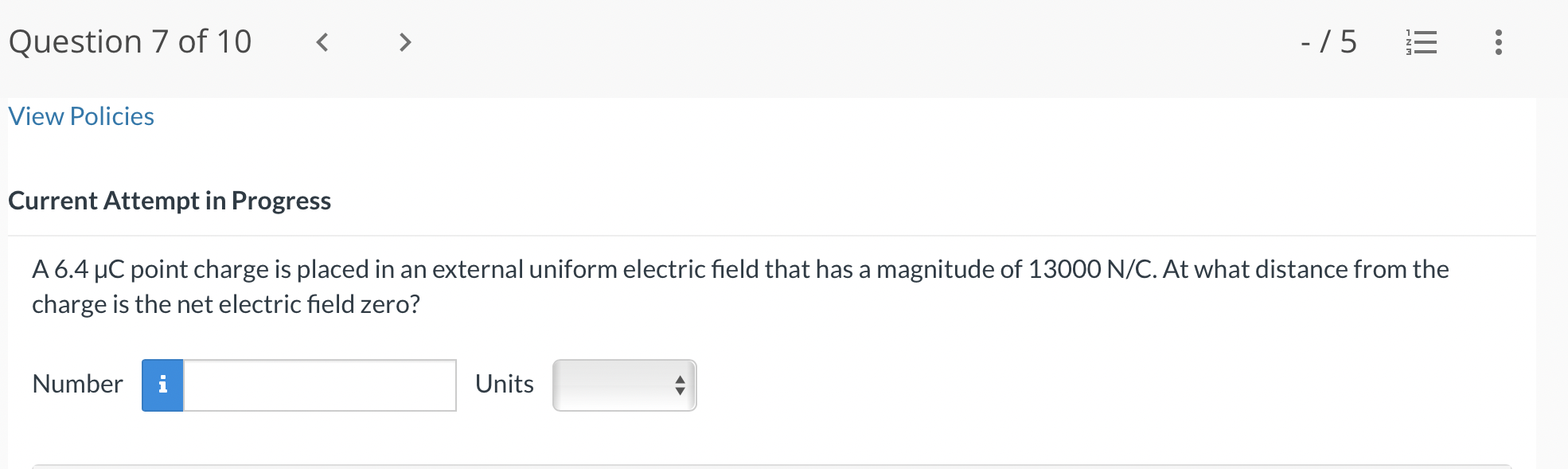 Solved Question 7 ﻿of 10View PoliciesCurrent Attempt in | Chegg.com