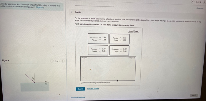 Solved 712 Consider scenarios Ato F in which a ray of light | Chegg.com Solved 712 Consider scenarios Ato F in which a ray of light | Chegg.com