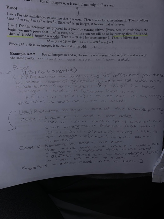 Solved 1. For all integers n, if n2 + 8 is even, then n is | Chegg.com