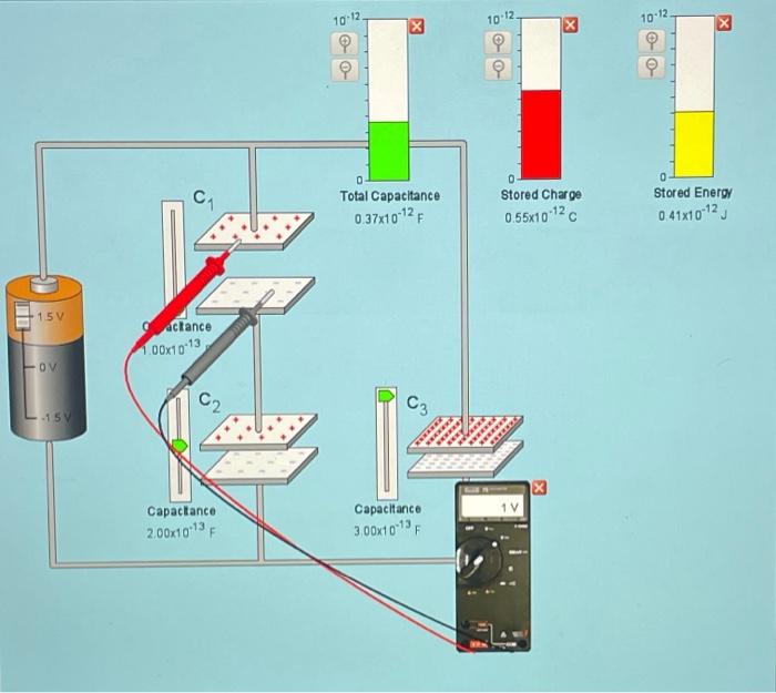 Solved Calculate the equivalent capacitance, total charge, | Chegg.com