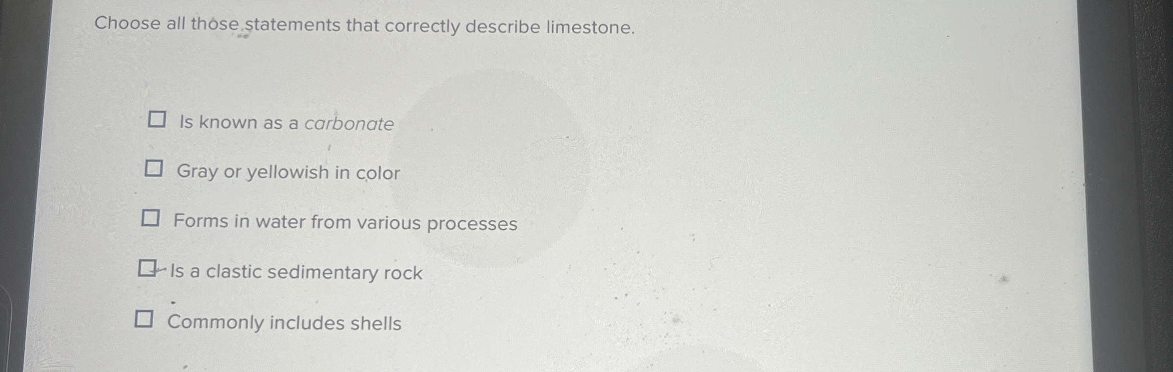 Solved Choose all those.statements that correctly describe | Chegg.com