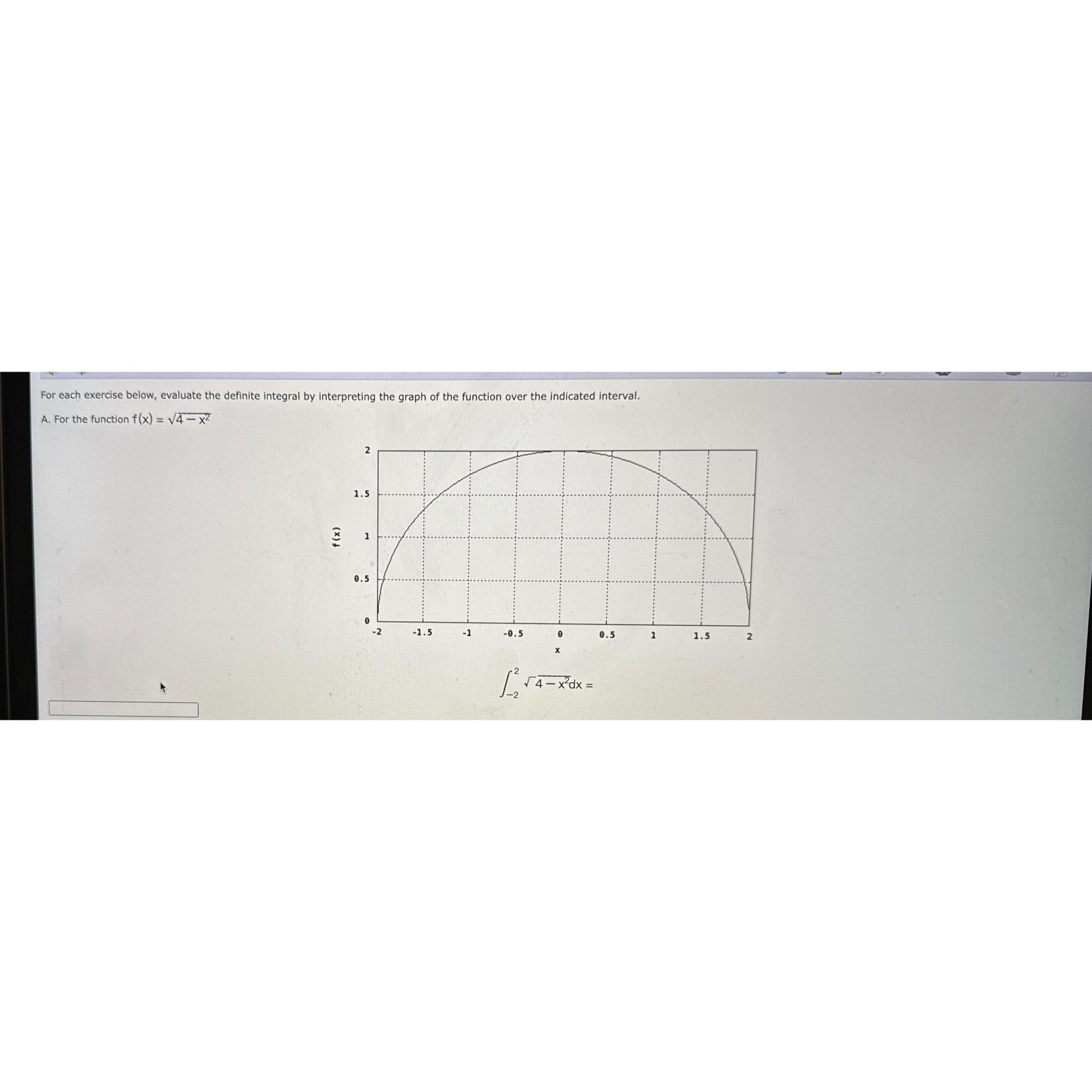 Solved For each exercise below, evaluate the definite | Chegg.com