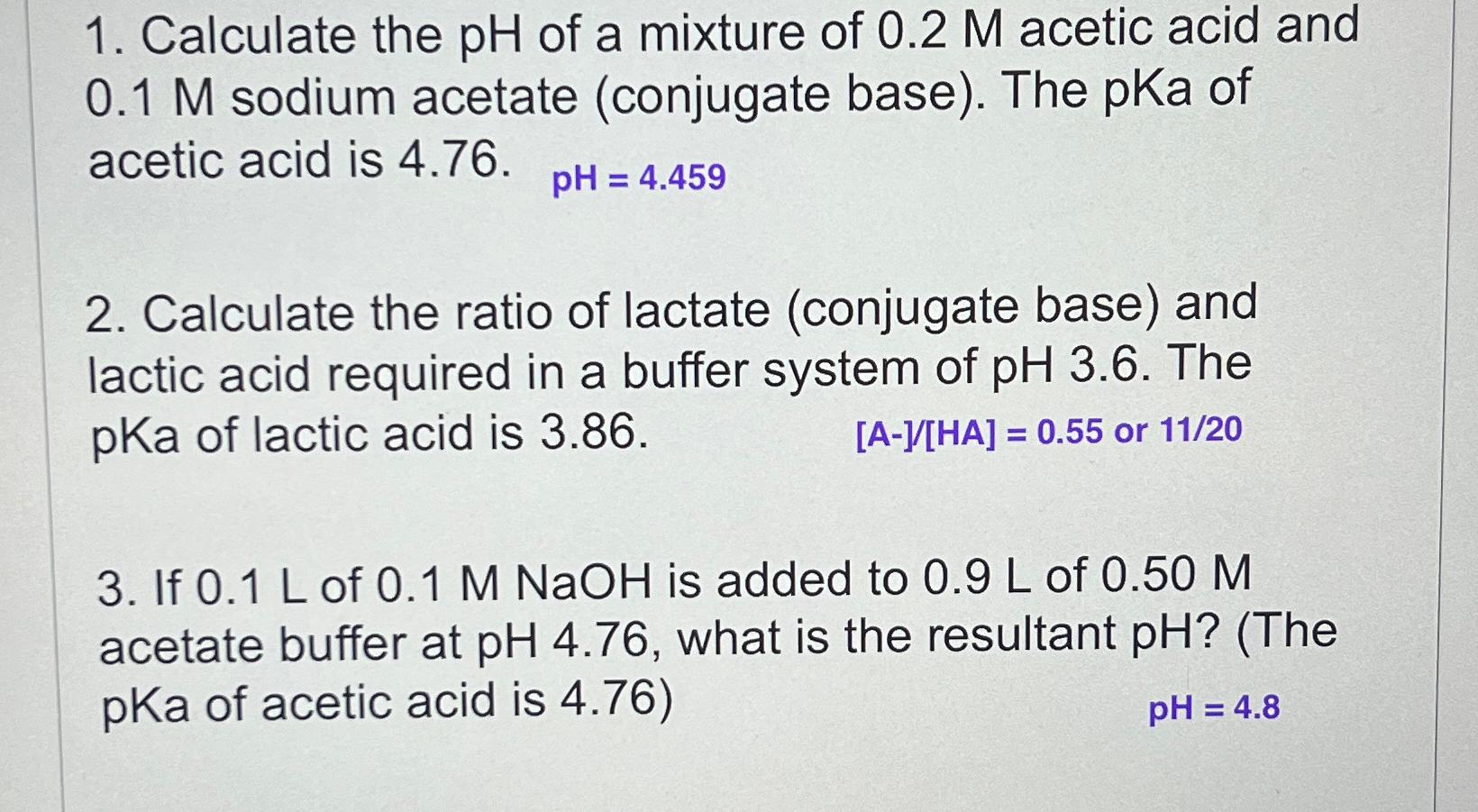 Solved Calculate the pH of a mixture of 0.2M acetic acid and | Chegg.com