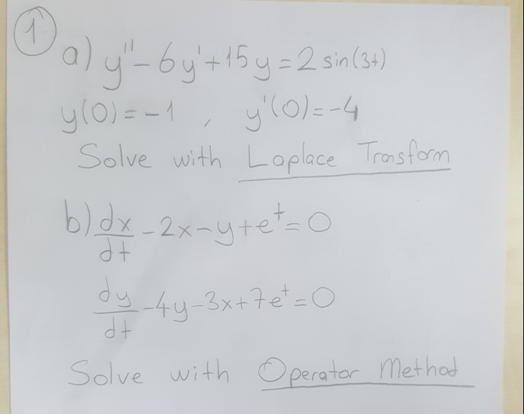 Solved اند اما از دوری کا باوکان ( y (0)=-1, g(0)=-4 Solve | Chegg.com
