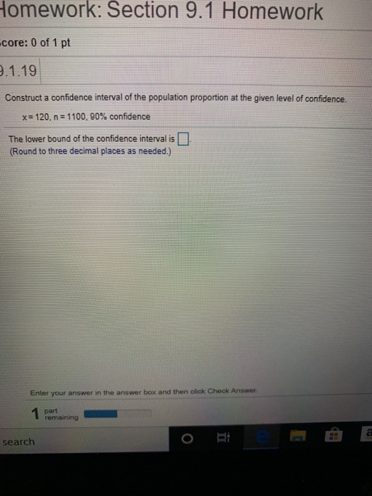 Solved Homework Section 9 1 Homework Core 0 Of 1 Pt 2 1 19