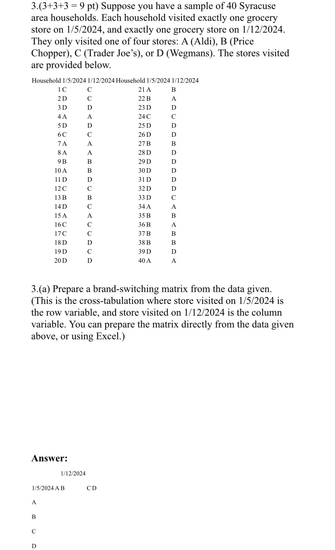 Solved )=(9pt ﻿Suppose you have a sample of 40 ﻿Syracuse | Chegg.com