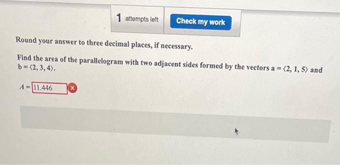 Solved Round your answer to three decimal places, if | Chegg.com