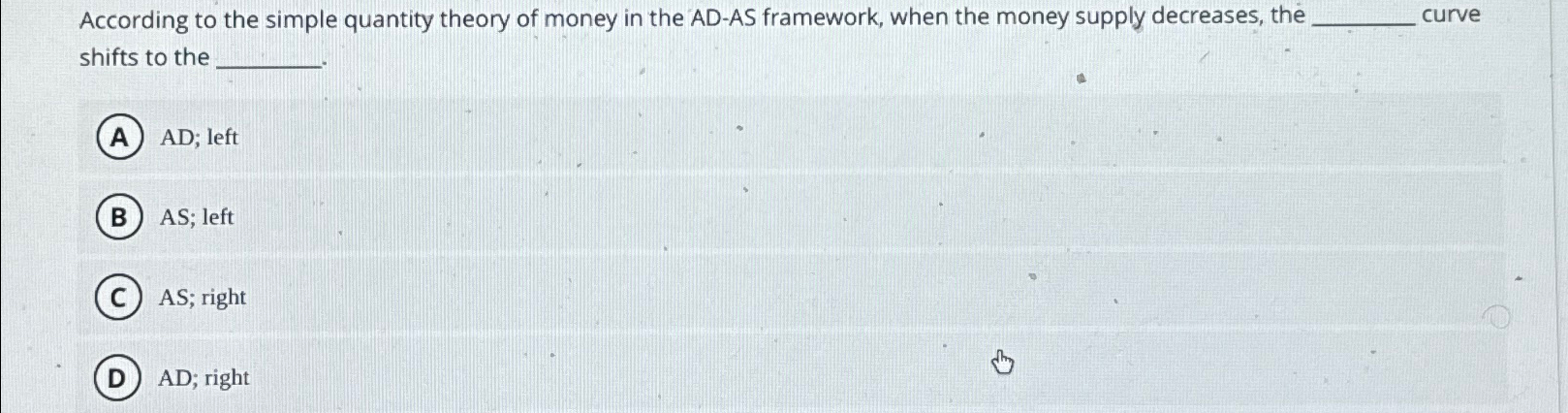 Solved According to the simple quantity theory of money in | Chegg.com