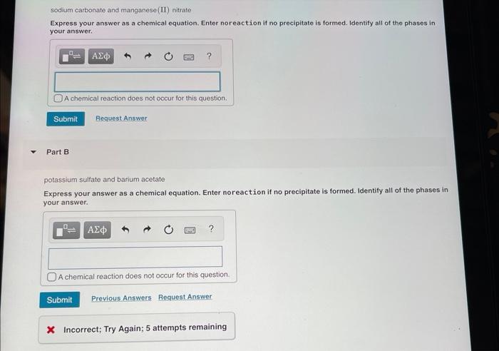 Solved sodium carbonate and manganese (II) nitrate Express | Chegg.com