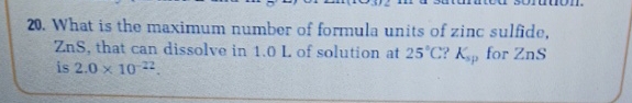 Solved What is the maximum number of formula units of zinc | Chegg.com