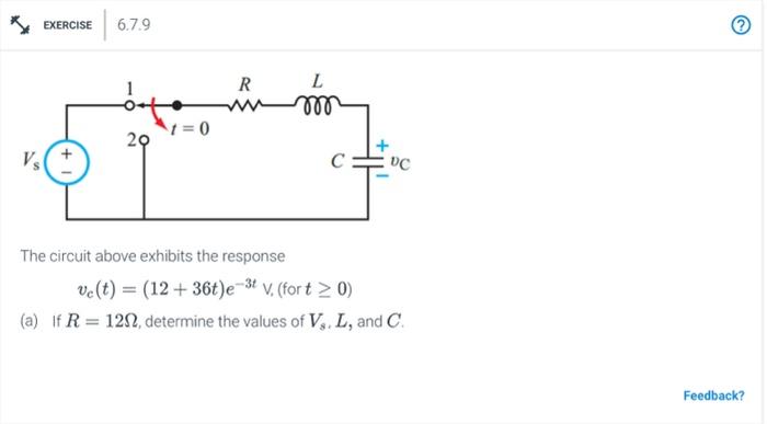 Solved A series RLC circuit exhibits the following voltage | Chegg.com