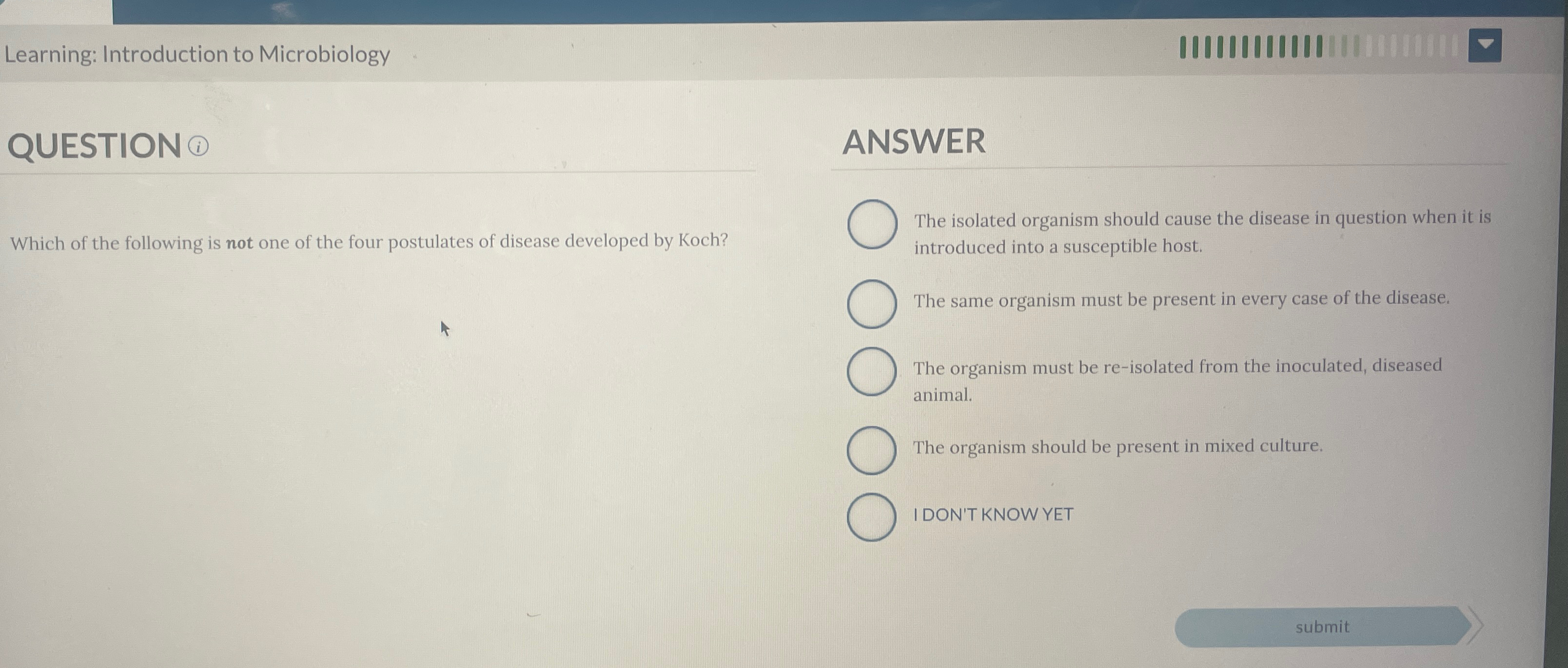 Solved Learning: Introduction to MicrobiologyQUESTIONWhich | Chegg.com