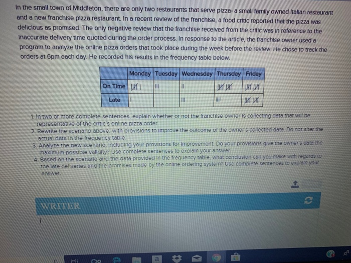 Solved In the small town of Middleton, there are only two | Chegg.com