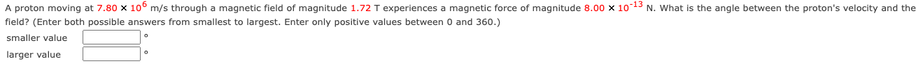 field? (Enter both possible answers from smallest to | Chegg.com