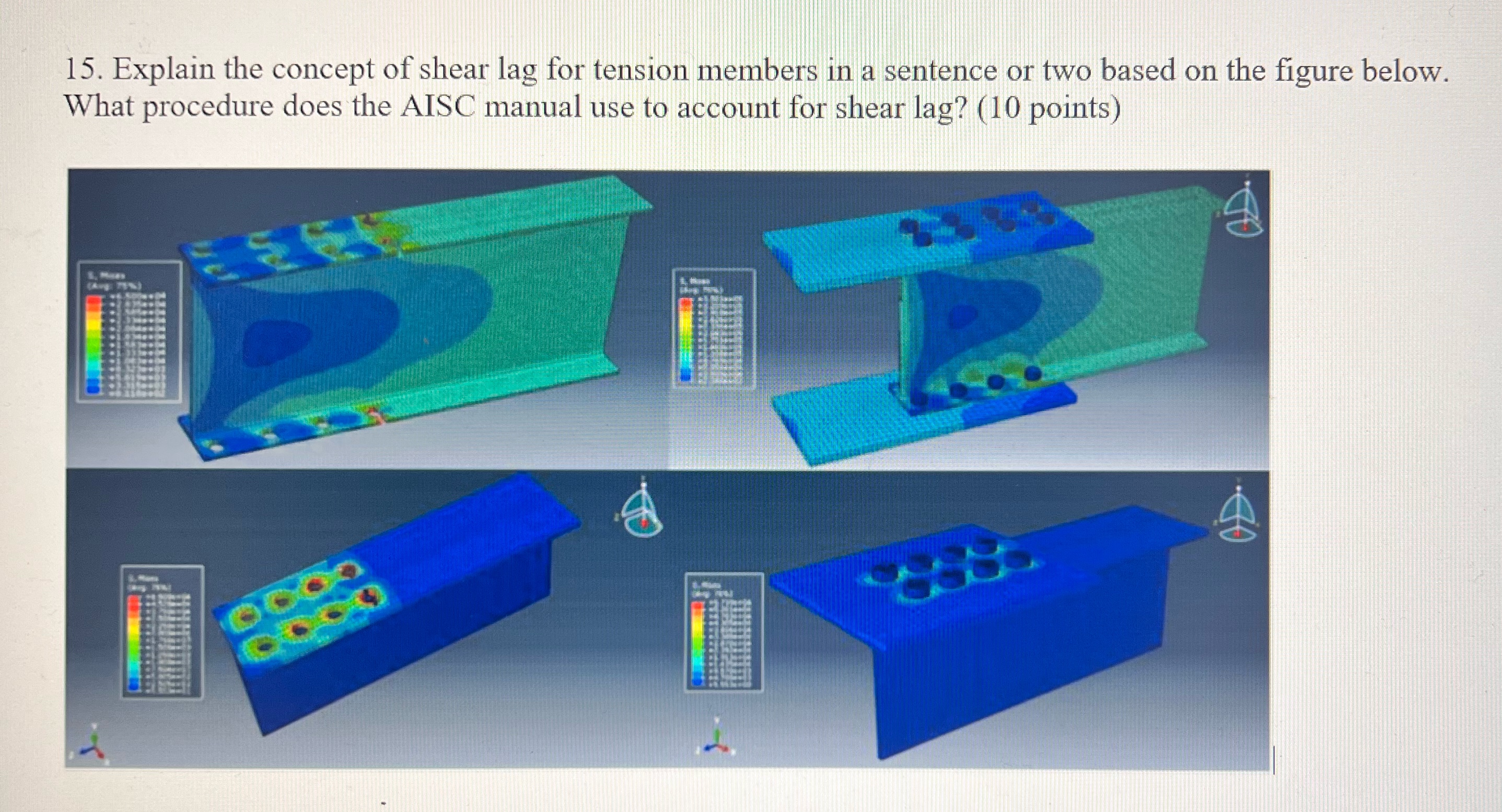 Solved Explain the concept of shear lag for tension members | Chegg.com