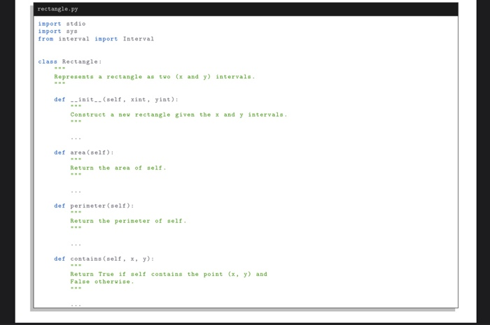 Solved Exercises Exercise 5 Rectangle Define A Data Type 