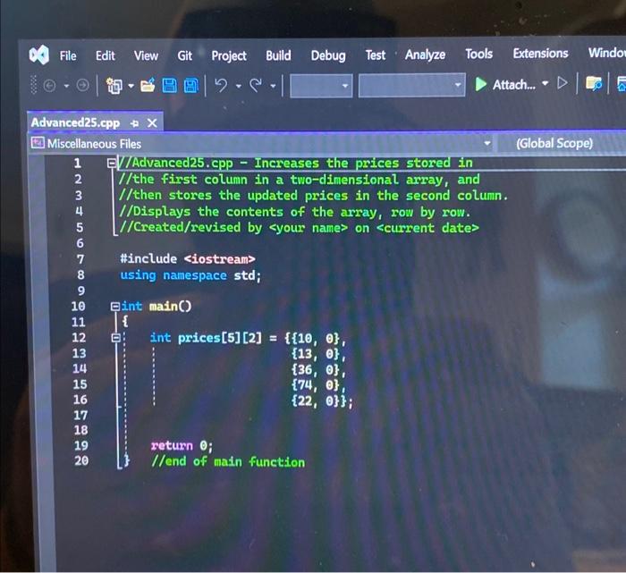 Solved 25. Follow the instructions for starting C++and | Chegg.com