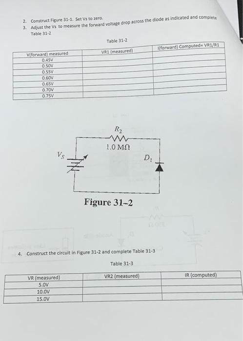 Solved 31 Diode Characteristics Name Date Class READING | Chegg.com