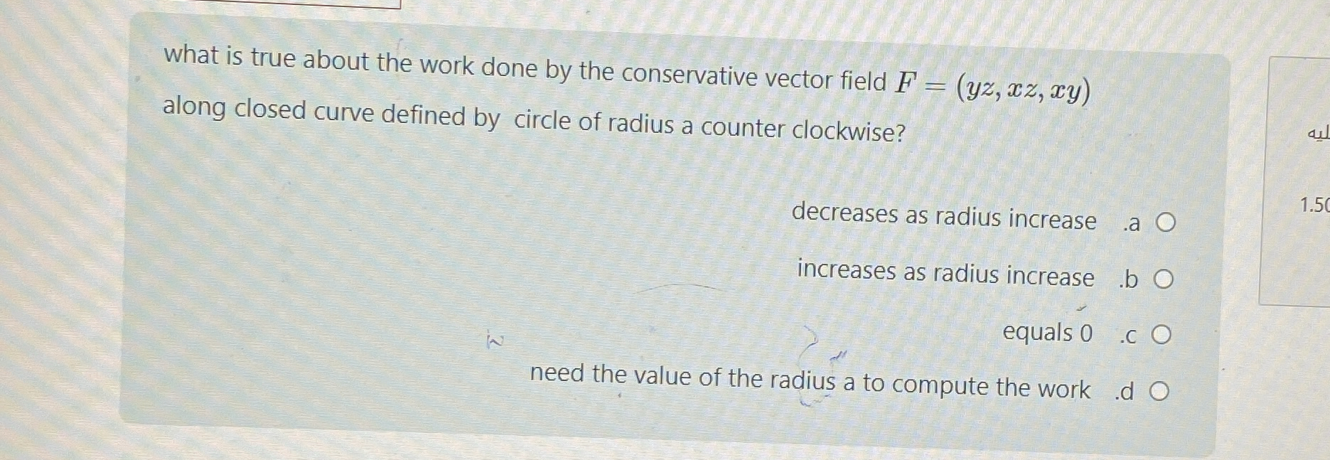Solved what is true about the work done by the conservative | Chegg.com