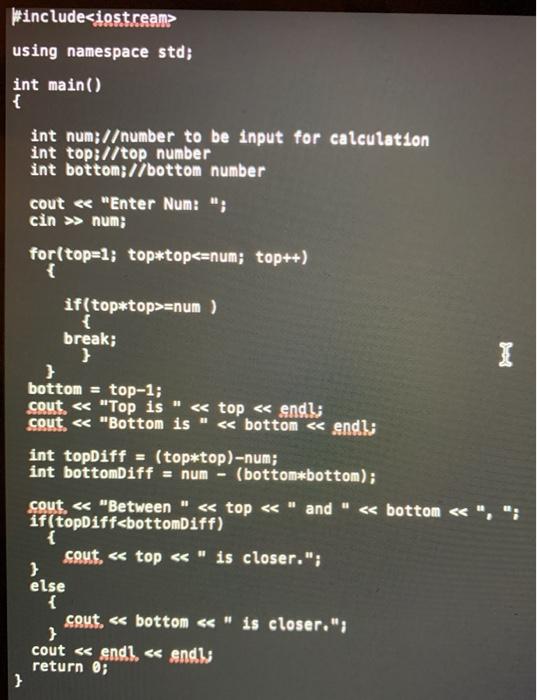 Solved #include using namespace std; int main() { int | Chegg.com