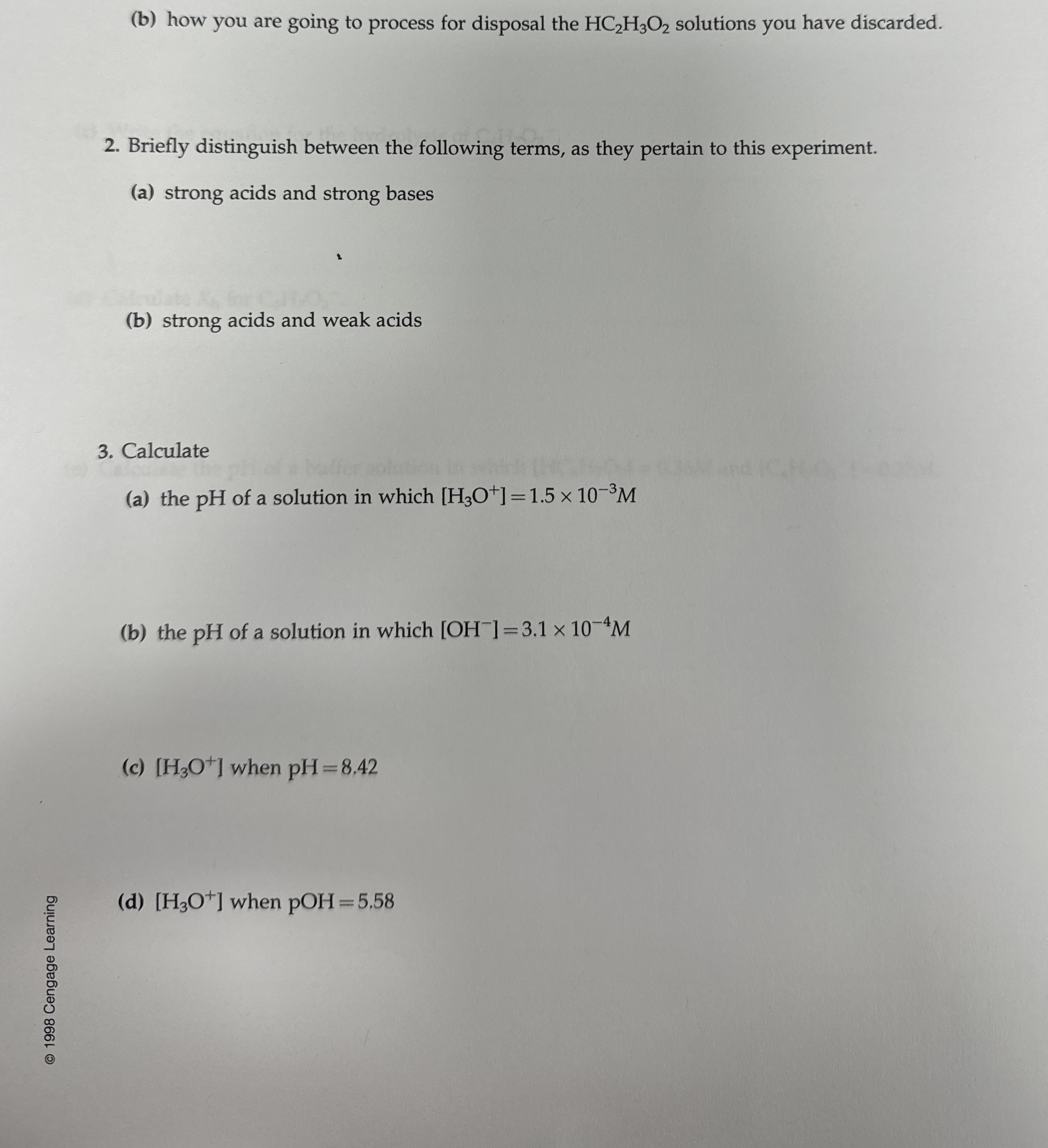 Solved (b) ﻿how you are going to process for disposal the | Chegg.com