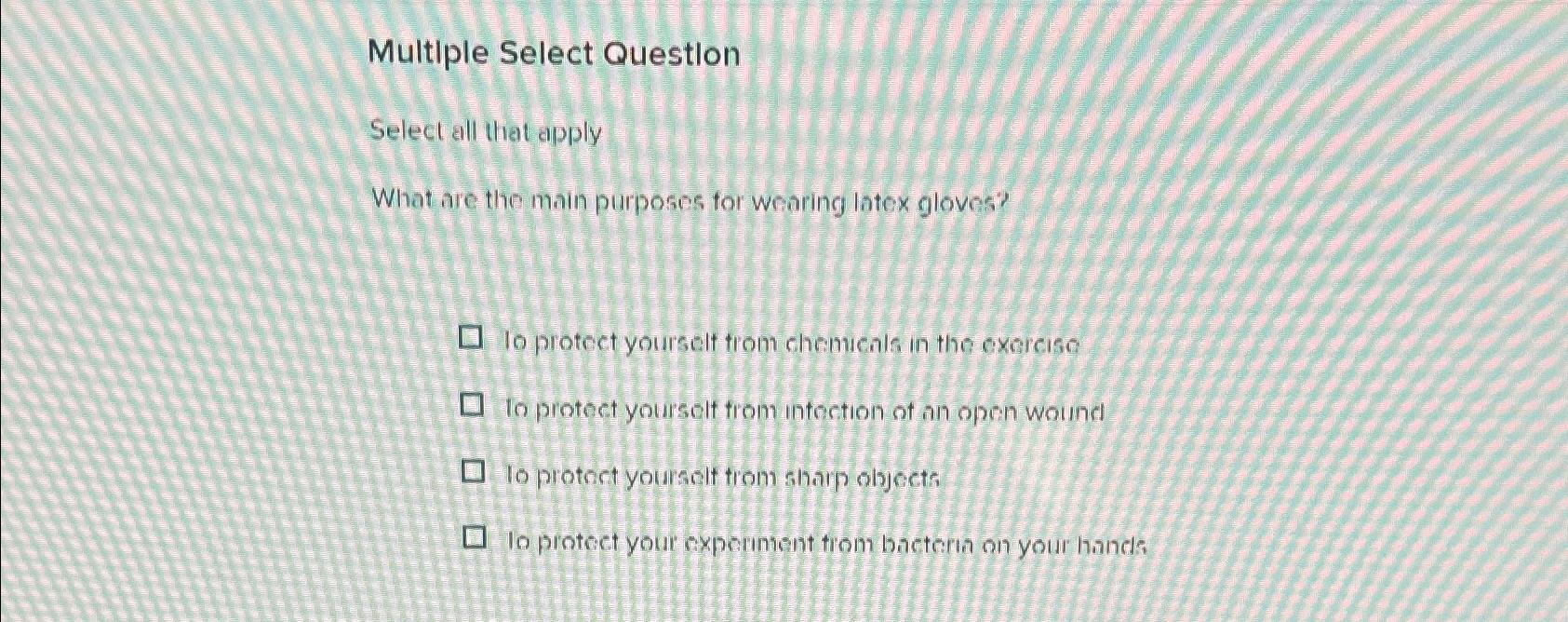 Solved Multiple Select QuestionSelect all that applyWhat are | Chegg.com